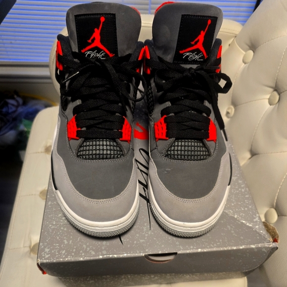 Jordan | Shoes | Air Jordan Dark Gray Infared 4s | Poshmark